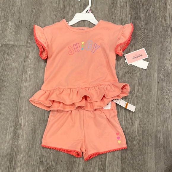Juicy Couture | Matching Sets | Juicy 2 Piece Peach Matching Shorts And ...
